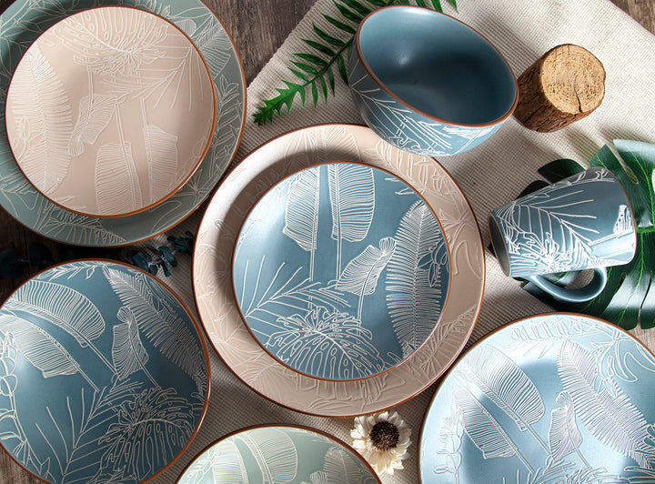 Stylish Trendy Ceramic Dinnerware Set,Plates, Bowls & Mugs at Happy Go